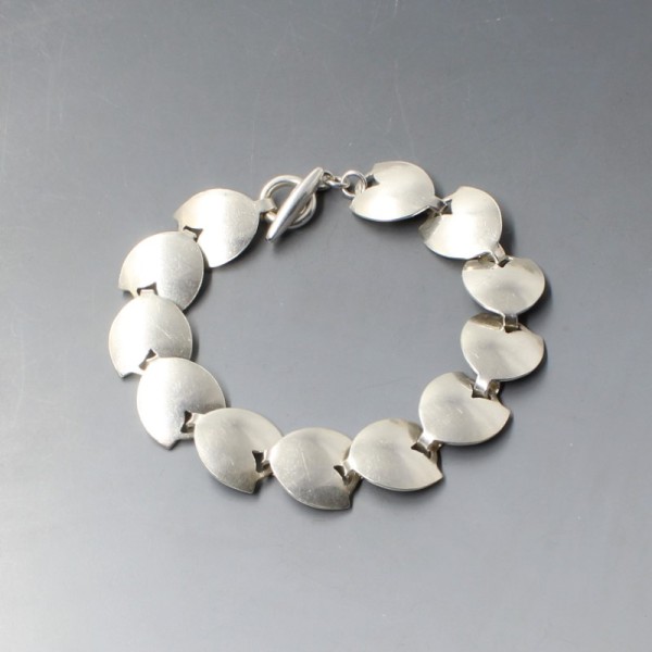 Herman Siersbol Silver Petals Bracelet