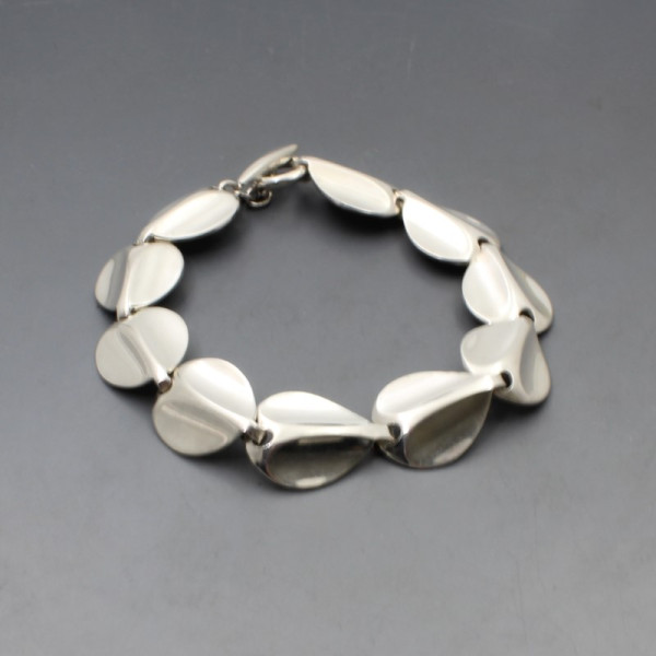 Herman Siersbol Silver Petals Bracelet
