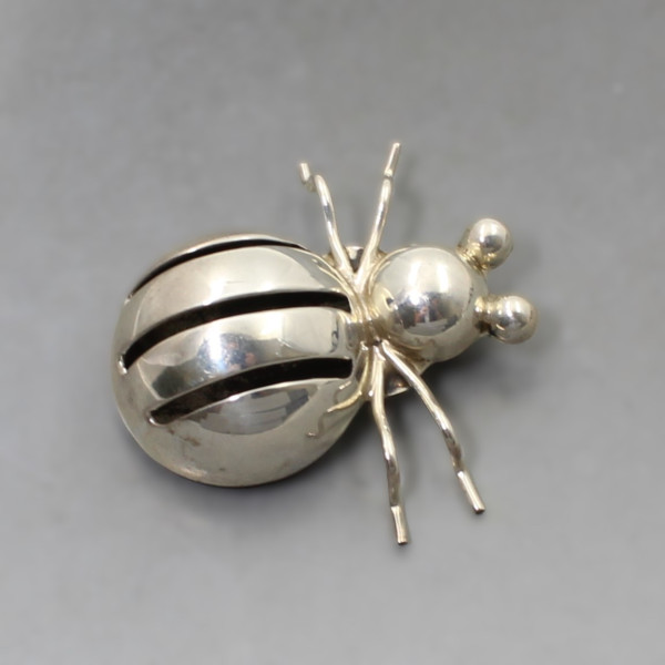 Silver Mexico Bug/Beetle Brooch
