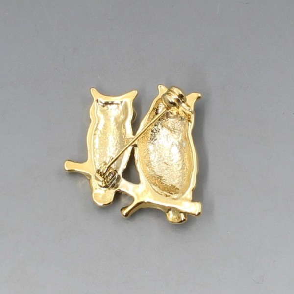 Camelot Two Owl Brooch