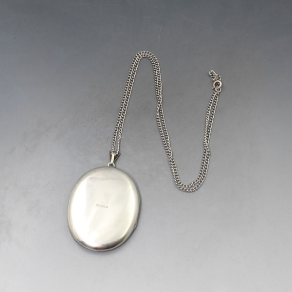 Large Silver Openable Locket