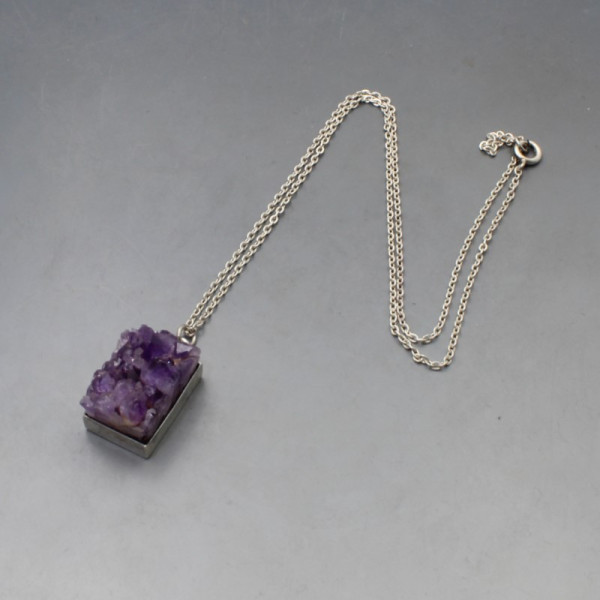 Magnus Maximus Design Amethyst and Silver Pendant