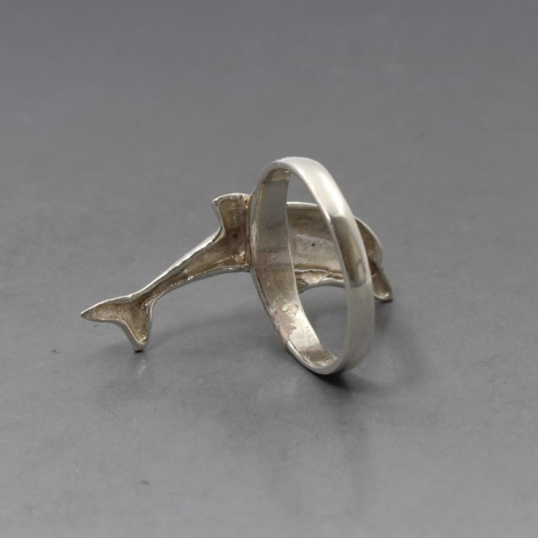 Silver Dolphin Ring