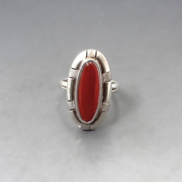 Carnelian and Silver MEXICO Ring
