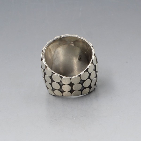 Solid Silver Modernist Ring