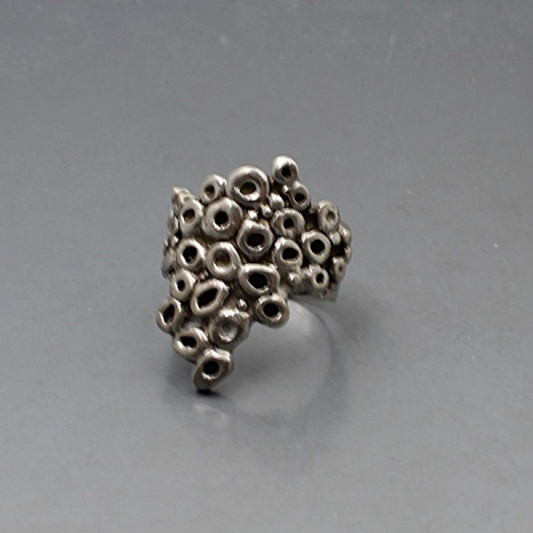 Silver Modernist Ring, Edinburgh 1972