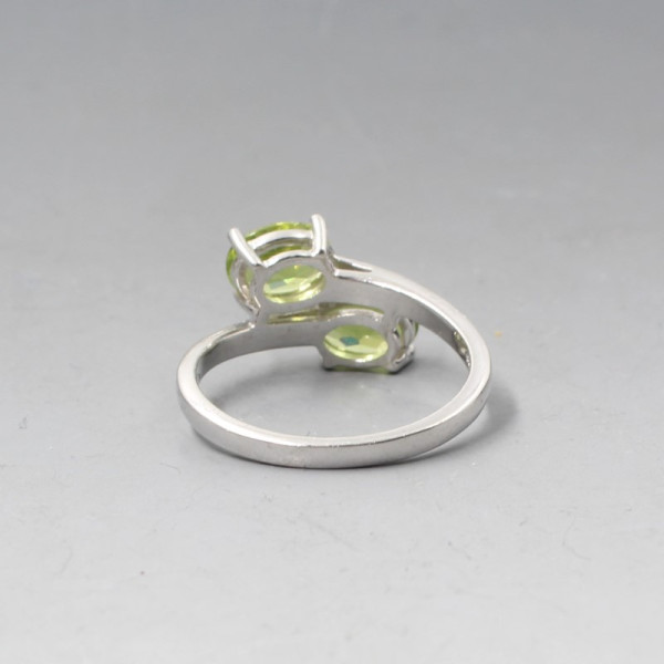 Peridot Duo and Silver Ring