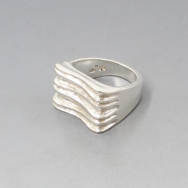 RELO Designer Chunky Silver Ring