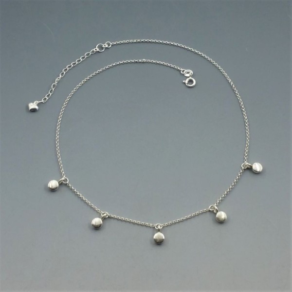 Silver Mini Droplets Necklace UK