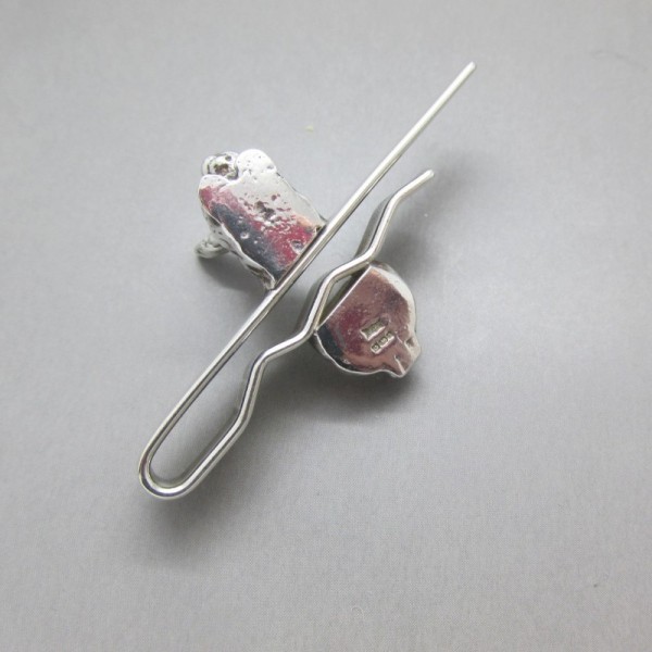 Rabbit Design Vintage Tie Pin in Sterling Silver