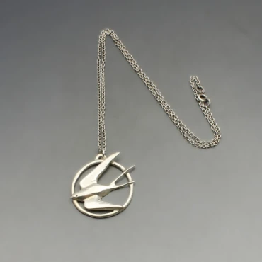 Magnus Maximus Design Silver Swallow Pendant